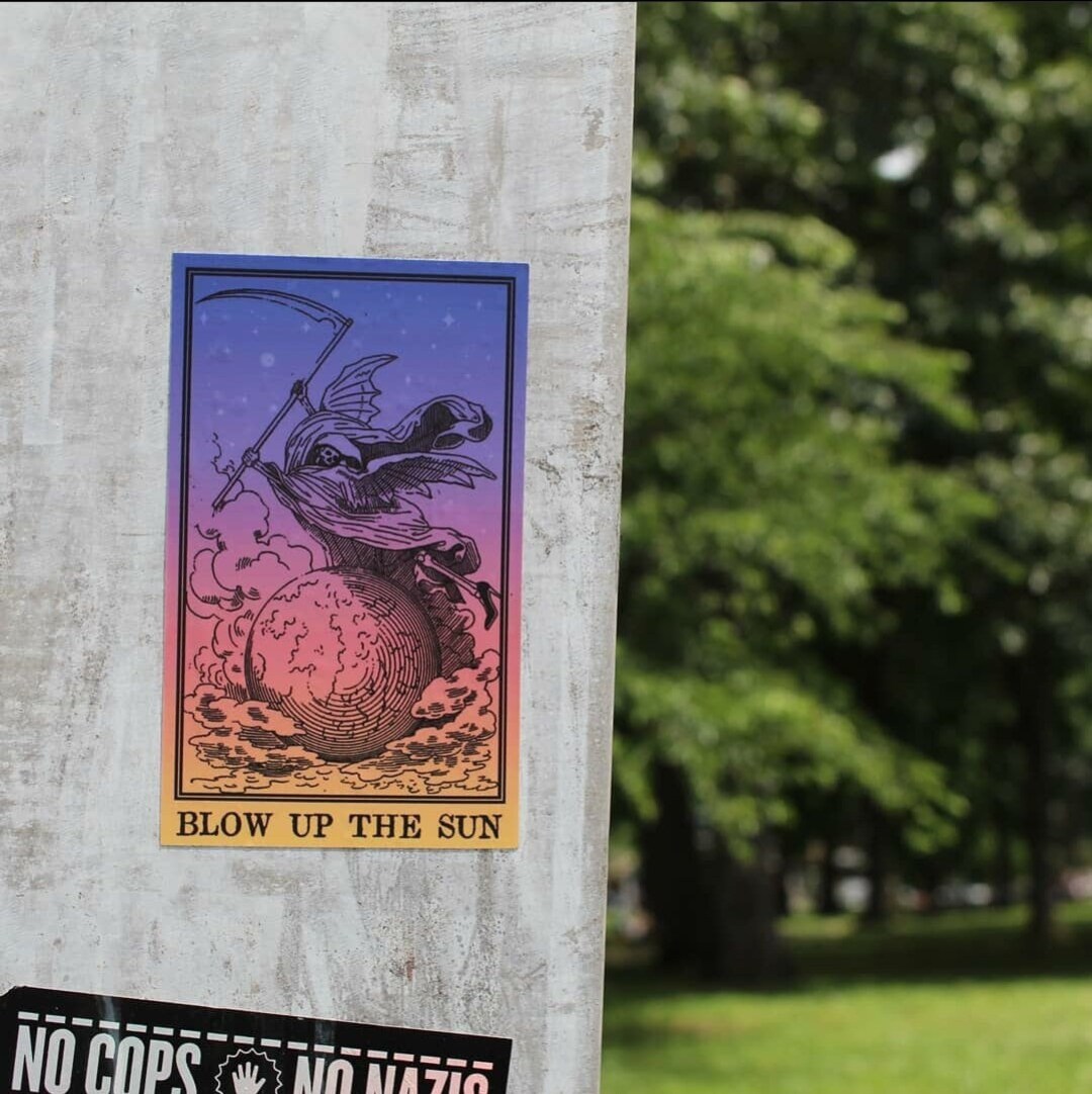 Blow up the Sun Sticker - Etsy