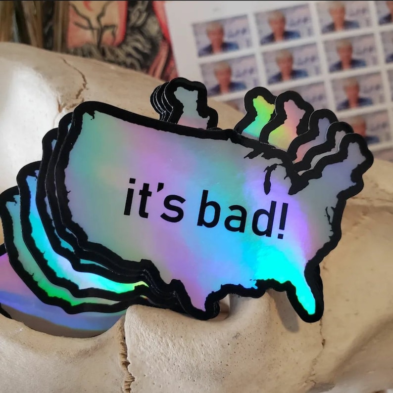 Its Bad! Sticker Holographic - Etsy