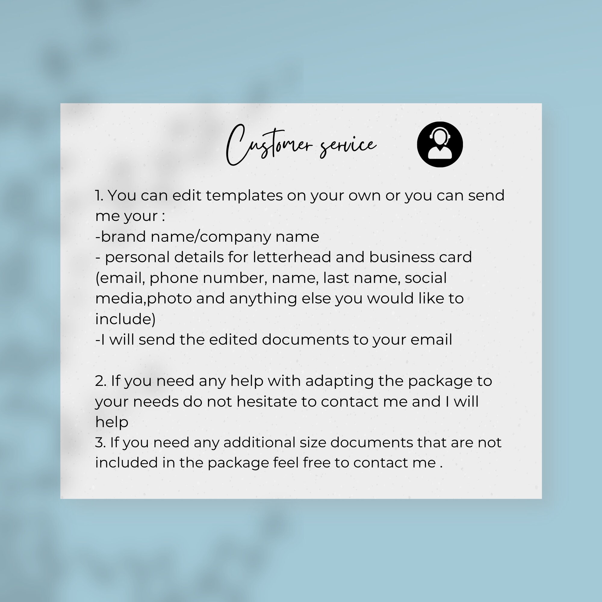 Blue Branding Kit, Watercolour, DIY, Social Media Kit, Branding Package ...