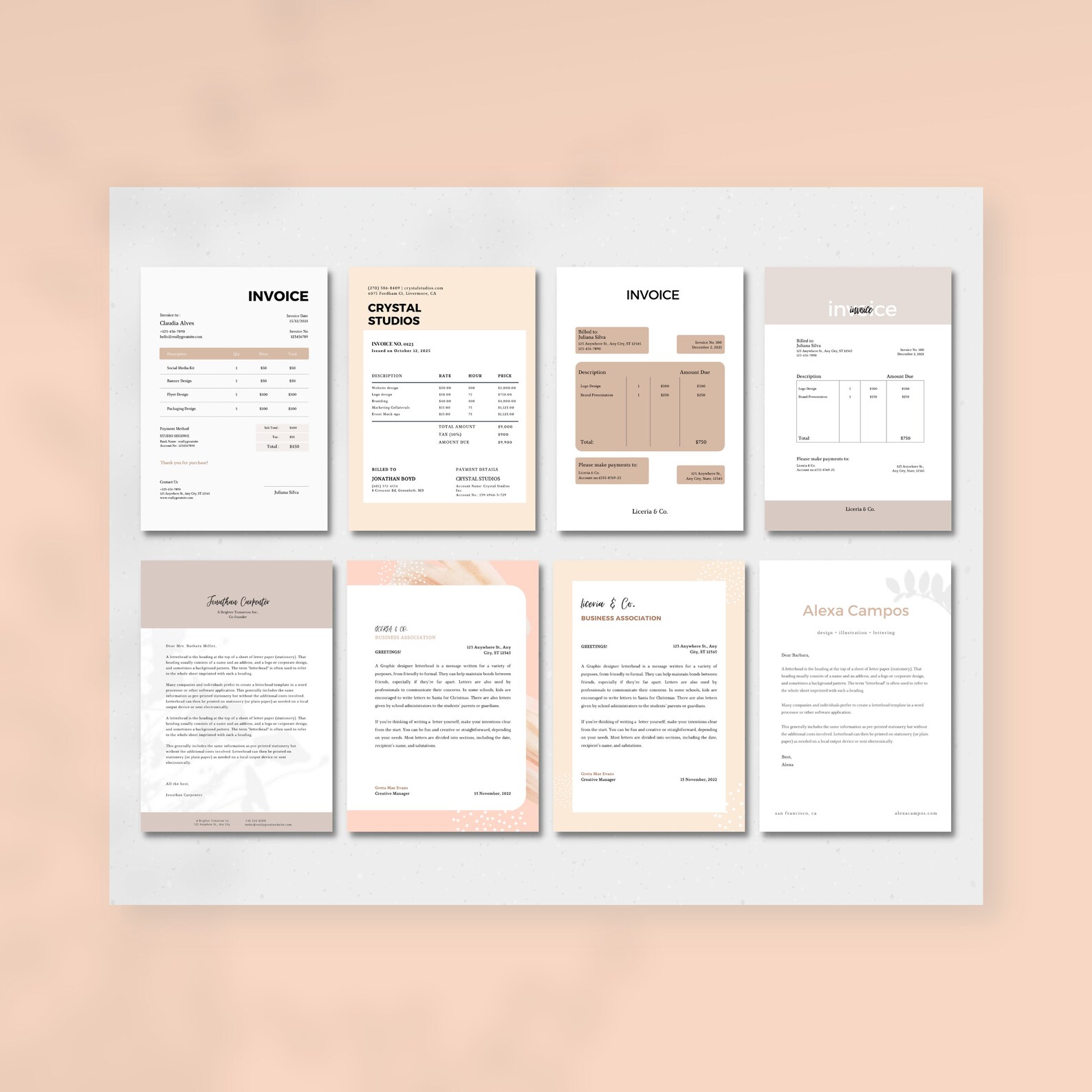 Neutral Branding Kit, Minimalist, Social Media Kit, Branding Package ...