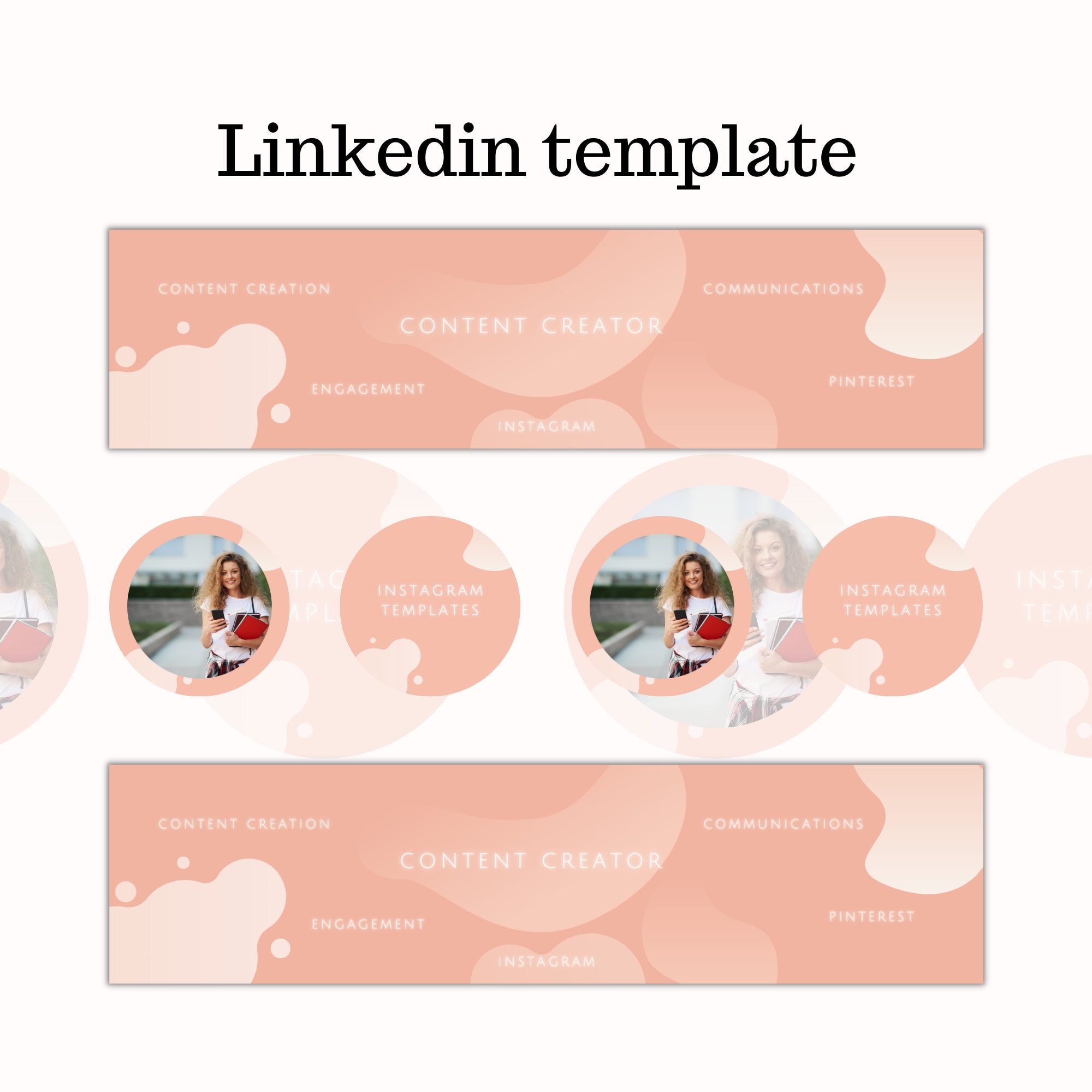 Linkedin Banner Design. Linked Template. Linkedin Profile, Social Media ...