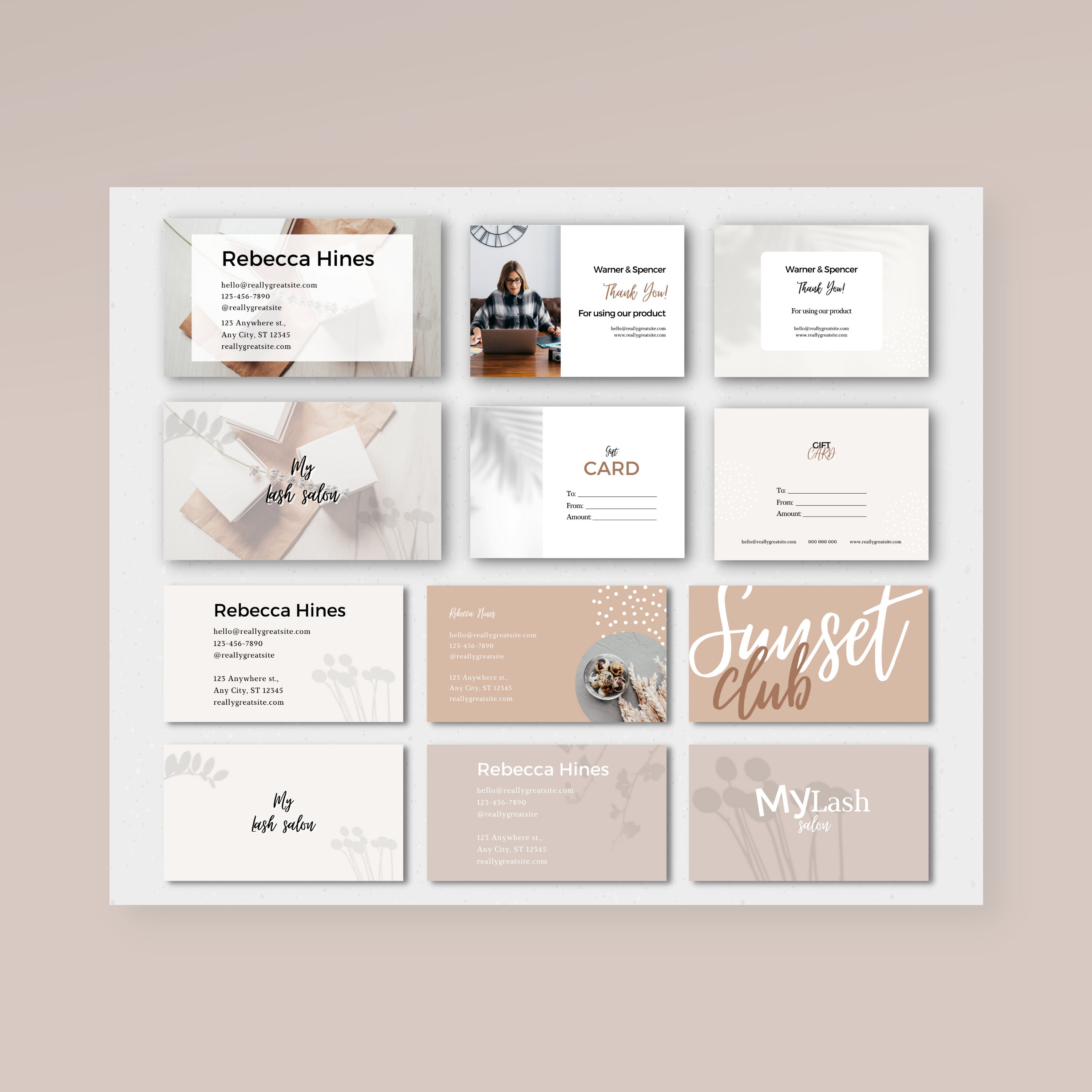 Neutral Branding Kit, Minimalist, Social Media Kit, Branding Package ...