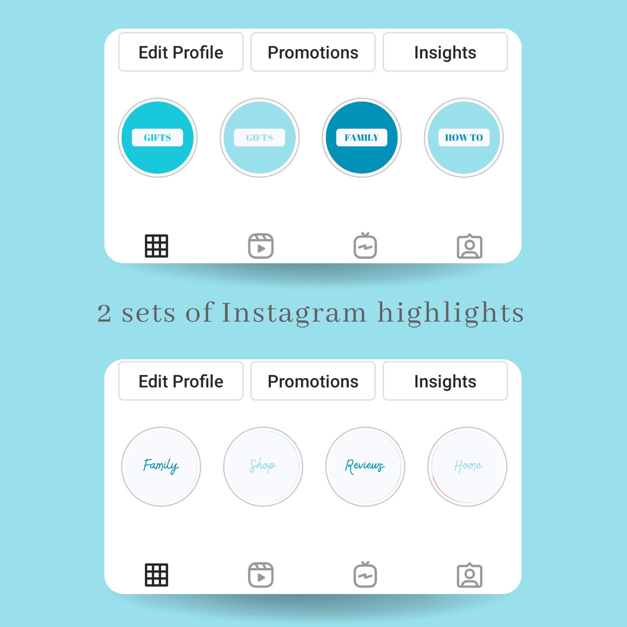 Blue Instagram Template Bundle, Small Business Booster, Social Media ...