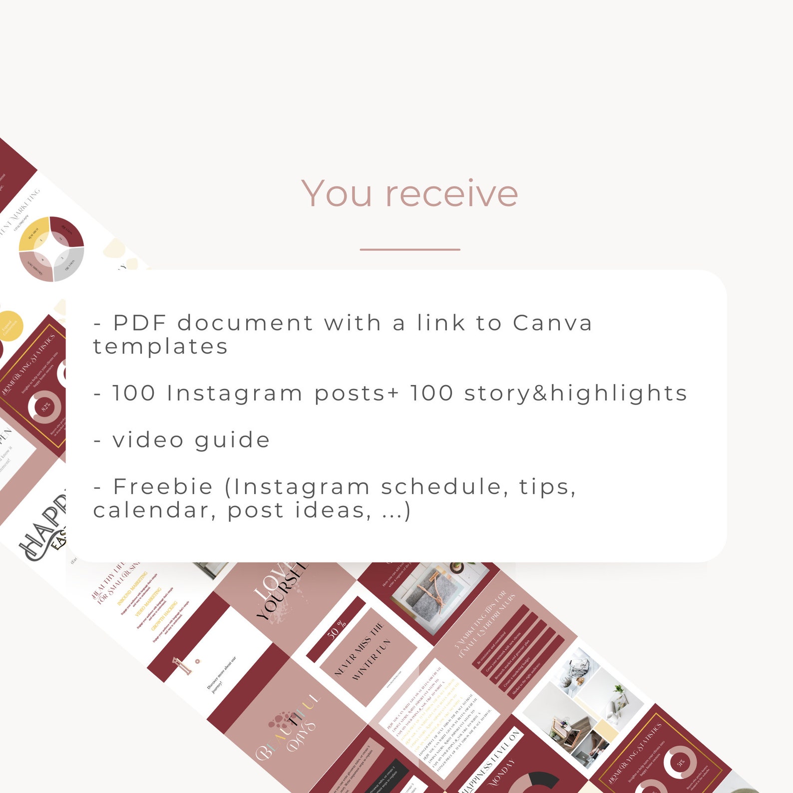 Red Instagram Template, Post Templates ,social Media Template, Red ...