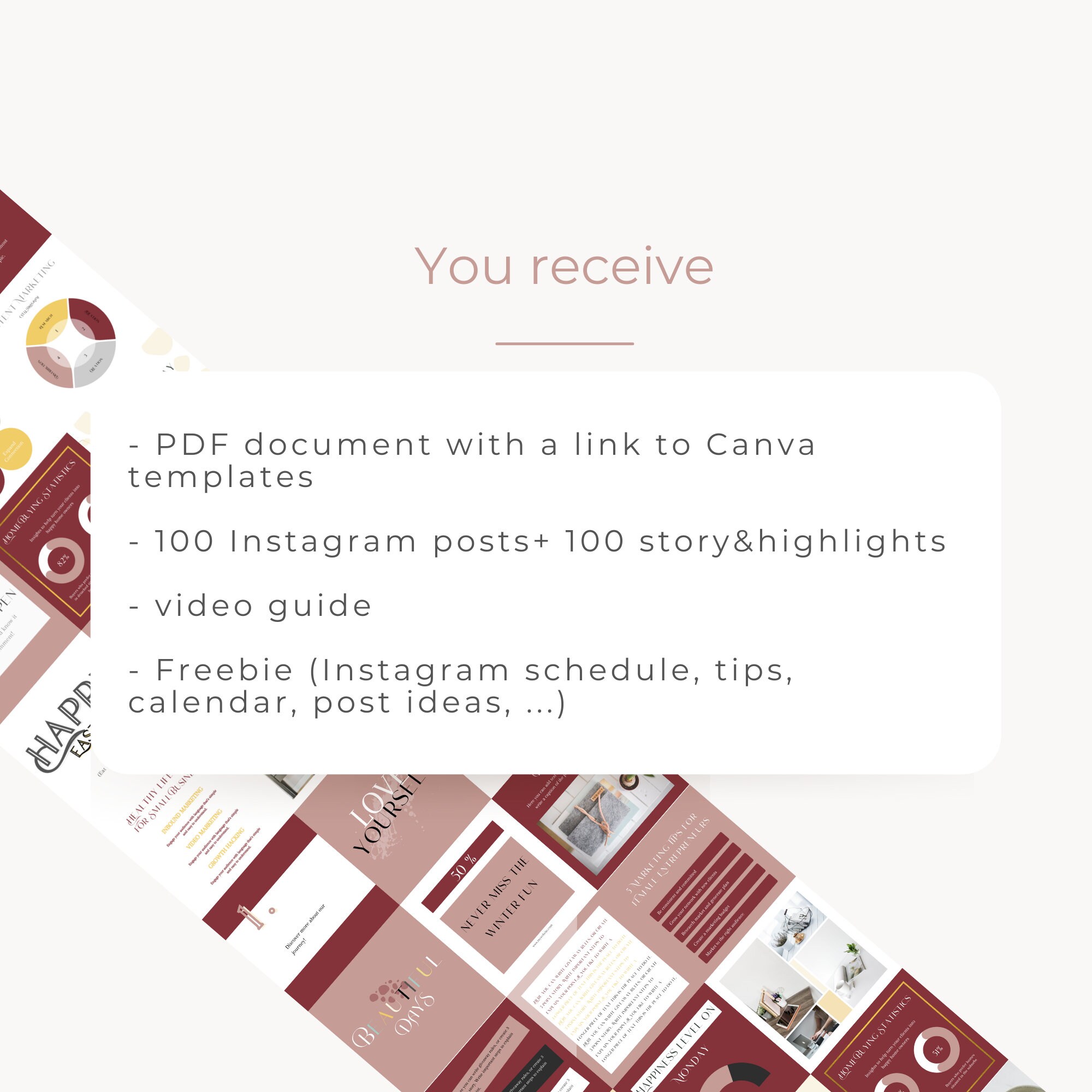 Red Instagram Template, Post Templates ,social Media Template, Red ...