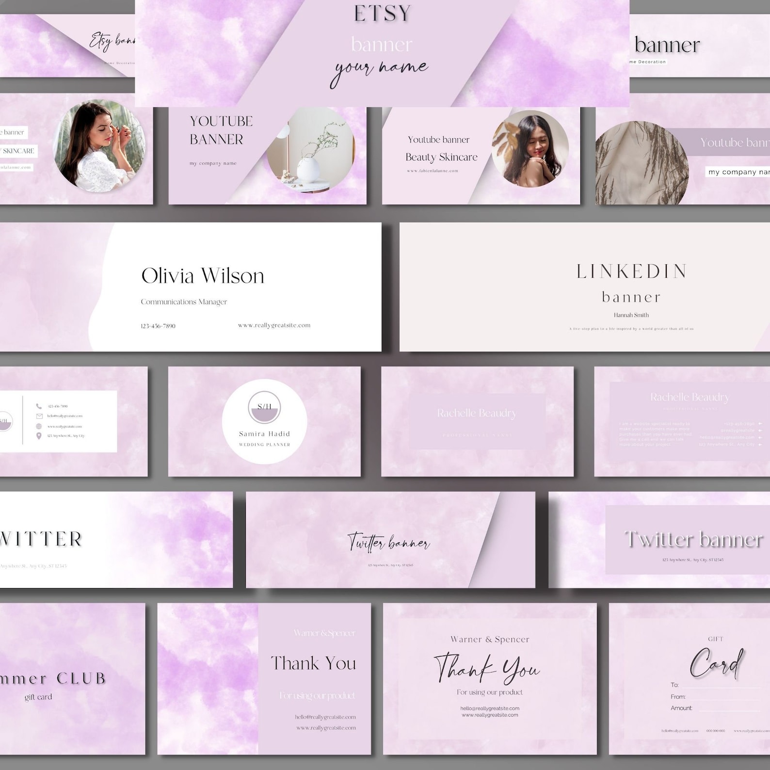Pastel Branding Kit, Instagram Teplate, Social Media, Branding Package ...