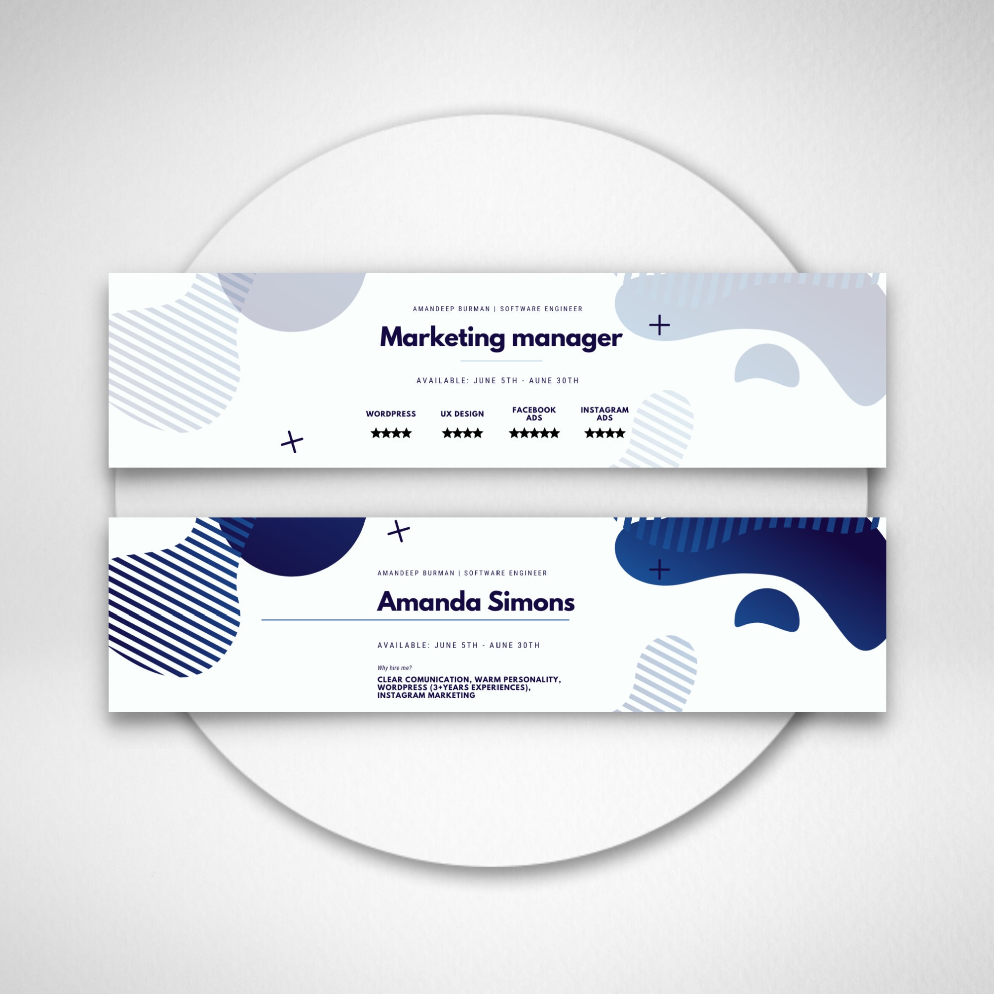 Linkedin Banner Template, Linkedin Profile Background, Linkedin Profile ...
