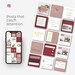 Red Social Media, Post Templates ,canva Template, Instagram Post ...
