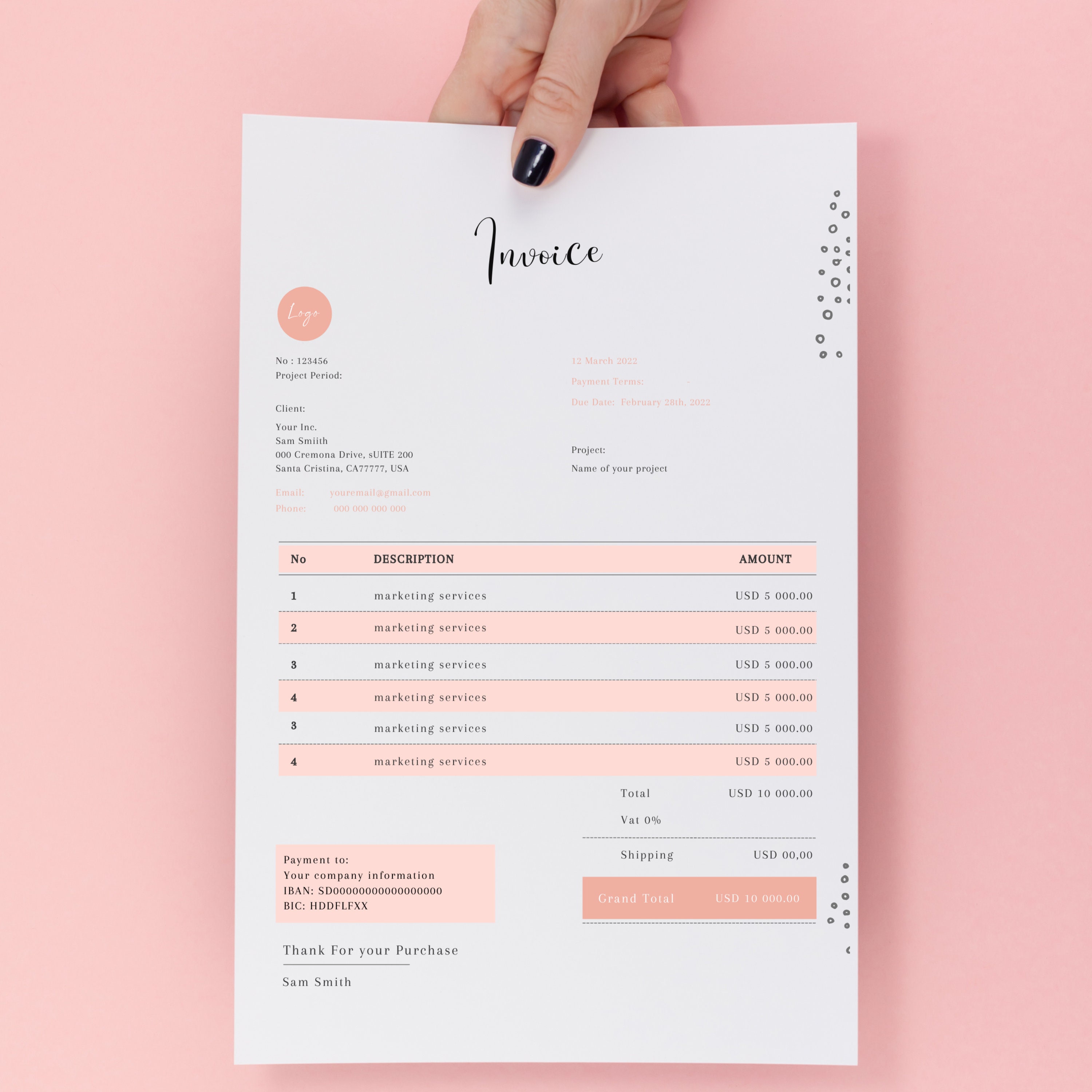 Invoice Template Canva Printable Invoice Editable Template Bill invoice-template-canva-printable-invoice-editable-template-bill