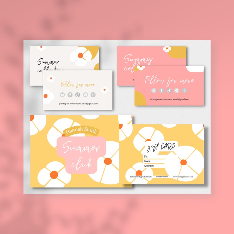 Branding Kit, Modern Orange, DIY, Social Media Kit, Branding Package ...