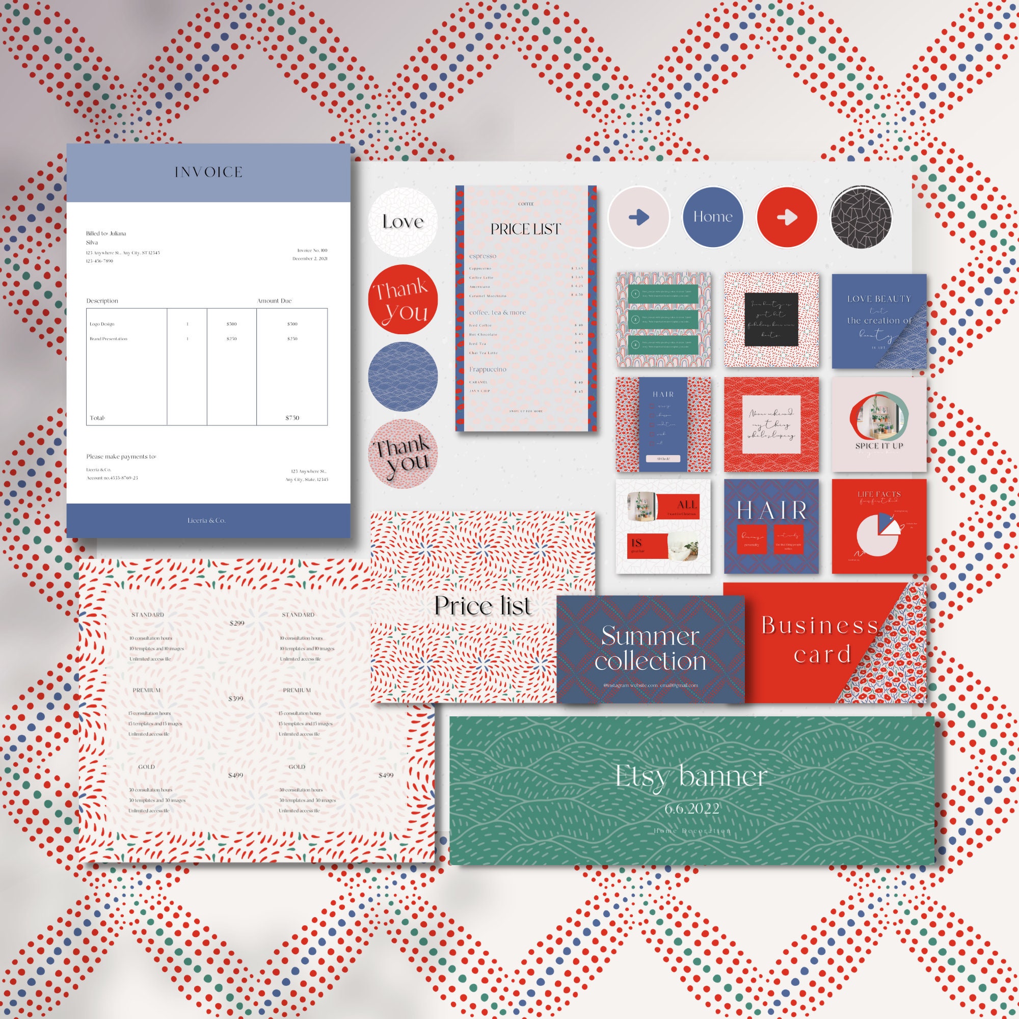 Branding Pack Branding Kit Small Business Starter Kit Logos - Etsy