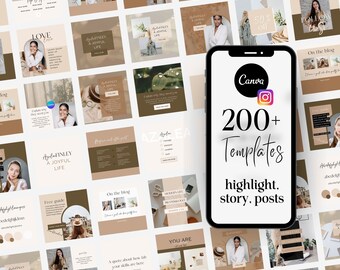 20 Boho Self-care Instagram Story Templates Fully Editable - Etsy