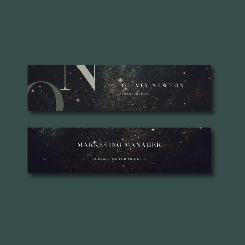 Green Black Linkedin Banner, Linkedin Profile Header Photo - Etsy