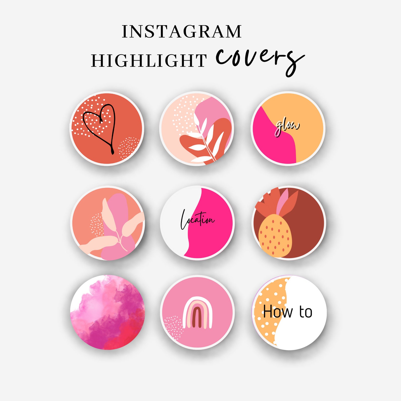 Instagram Template Pink, Template Posts, Bright, Modern, Canva Business ...
