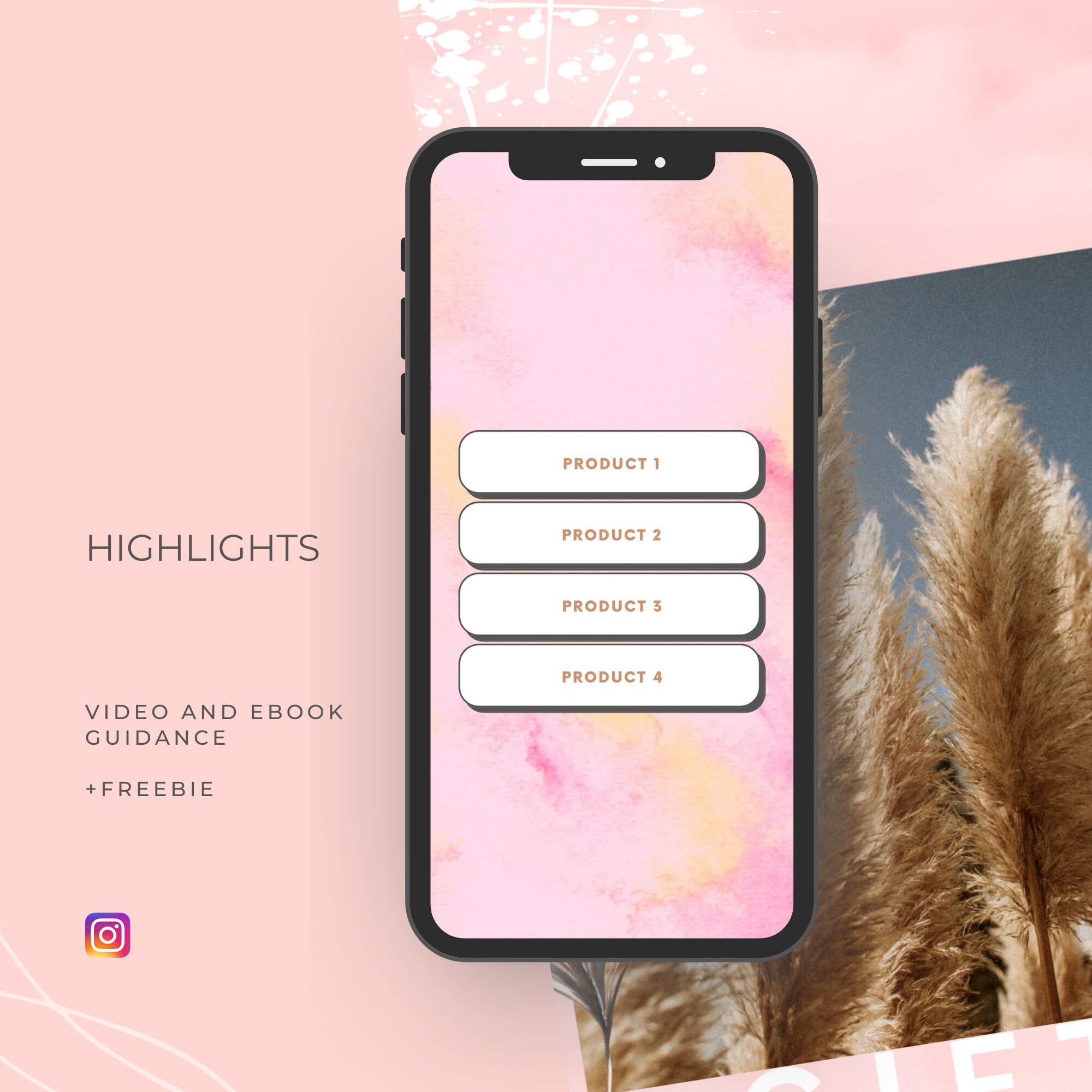 Pink Instagram Story Templates for Canva Instagram Story - Etsy
