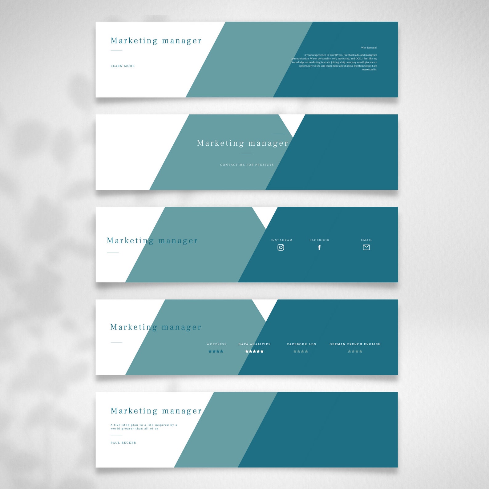 Green Blue Linkedin Banner Template, Linkedin Profile Background ...