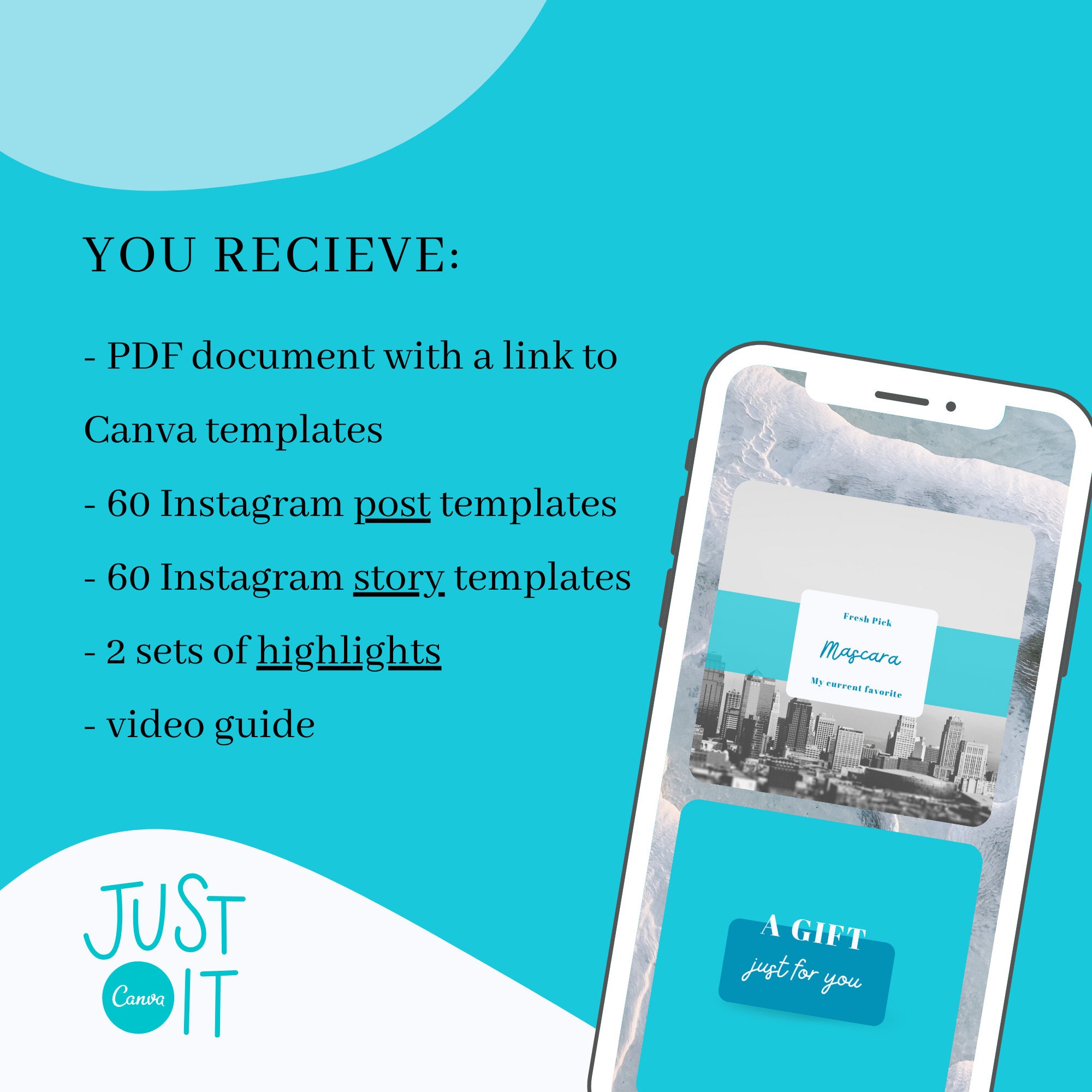 Blue Instagram Template Bundle, Small Business Booster, Social Media ...