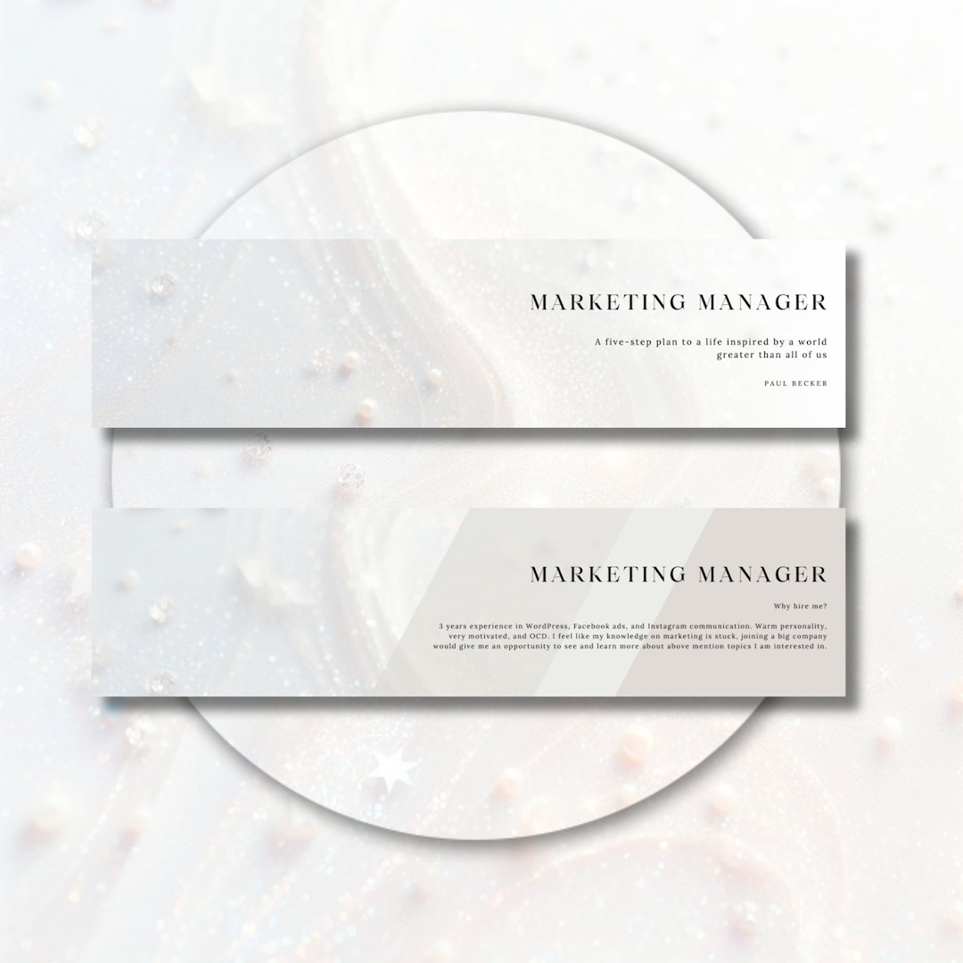 White Linkedin Banner, Simple Linkedin Background Heading - Etsy