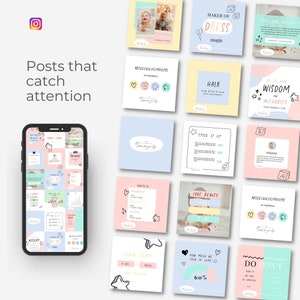 Instagram Post Bundle With Bonus Instagram Ebook Colorful, Bright ...