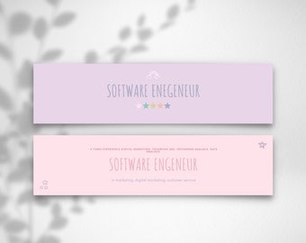 Pink Linkedin Banner | Etsy