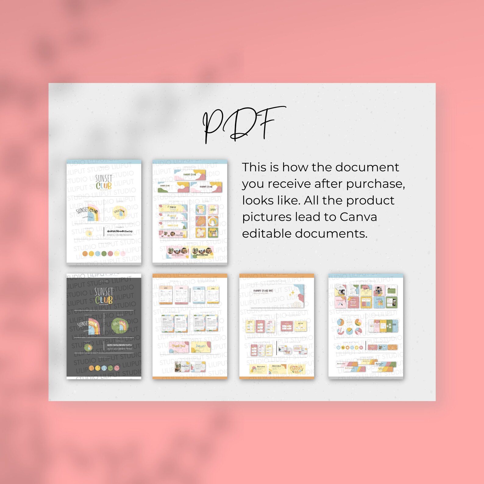 Branding Kit, Modern Orange, DIY, Social Media Kit, Branding Package ...