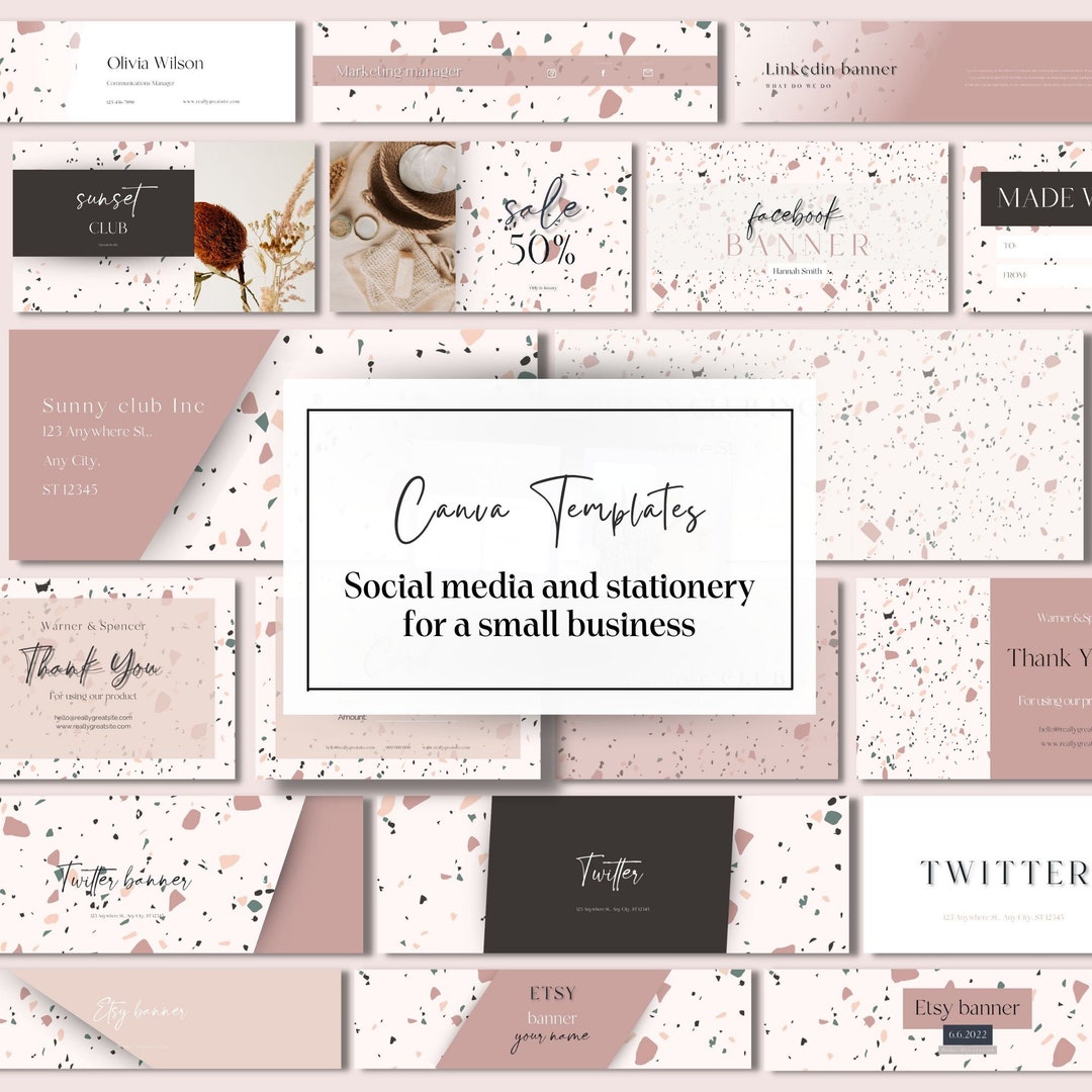 Pink Branding Kit, Instagram Template, Social Media Kit, Branding ...