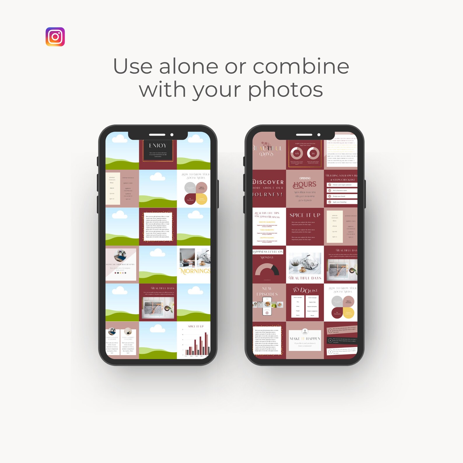 Red Instagram Template, Post Templates ,social Media Template, Red ...