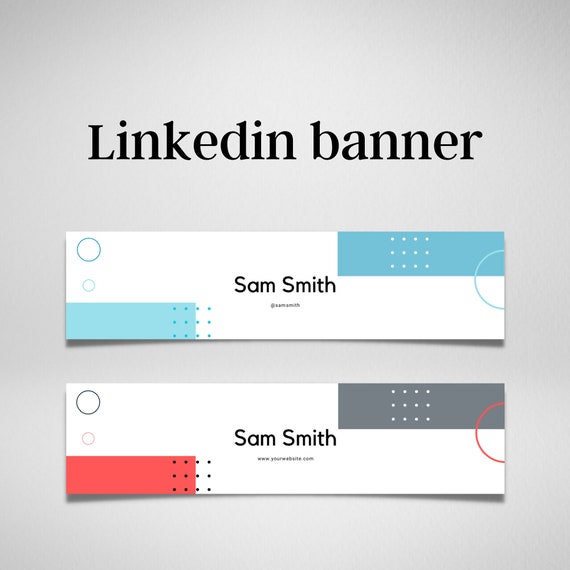 Blue Linkedin Banner Linkedin Cover Profesional Linkedin - Etsy