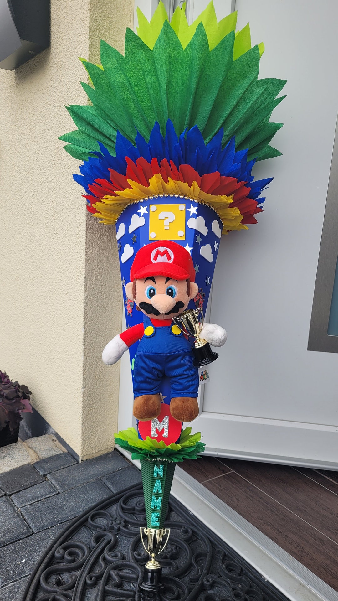 School Cone Super Mario Luigi Yoshi Koopa Goomba Sugar Cone Unique 105 ...