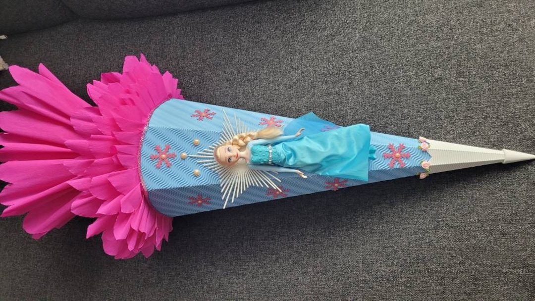 School Cone Sugar Cone Ice Queen Elsa Fee Butterfly Princess Unique 105 ...