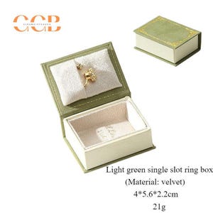 New Story Book Pu Leather Book-shaped Jewelry Gift Box, Proposal Ring ...