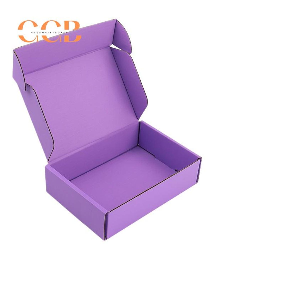 10pcs Purple Corrugated Cardboard Shipping Boxes, Custom Kraft Mailer ...
