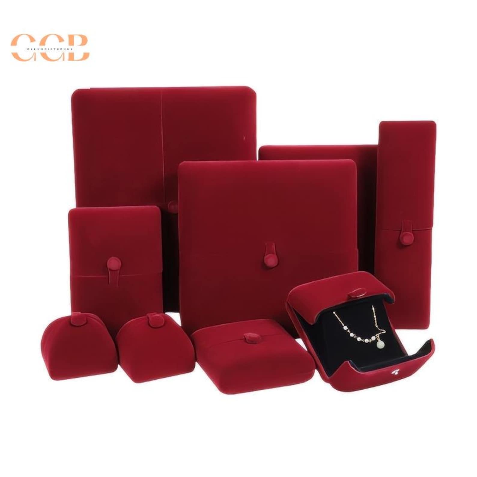 Velvet Jewelry Box Set, Velvet Jewelry Boxes, Necklace Boxes, Pearl ...