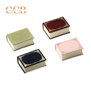 New Story Book Pu Leather Book-shaped Jewelry Gift Box, Proposal Ring ...