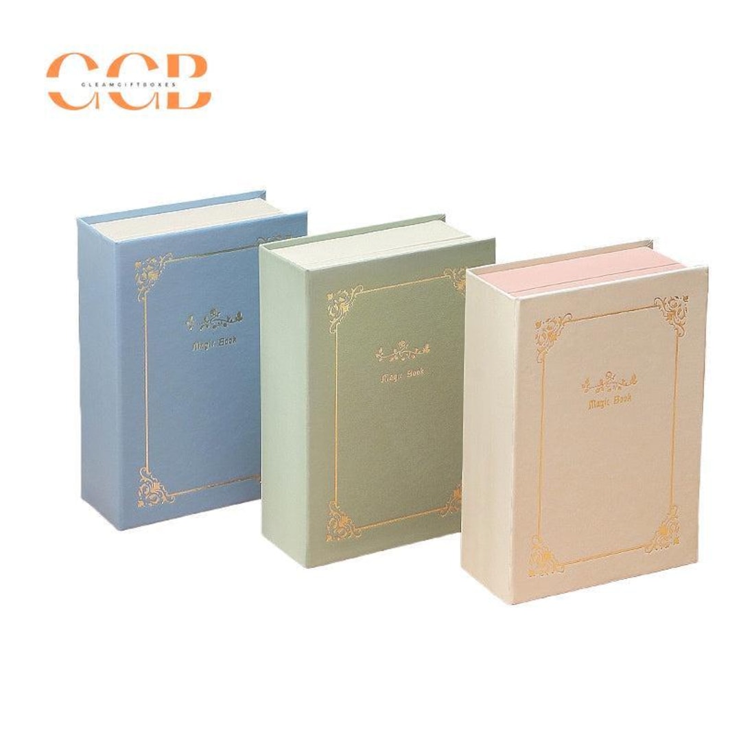 Storybook Pu Leather Book Jewelry Box, Ring Earrings, Earrings and ...