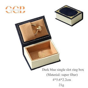 New Story Book Pu Leather Book-shaped Jewelry Gift Box, Proposal Ring ...