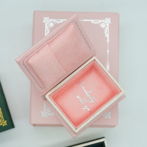 1 Mini Serendipity Book Ring Box, Ring Box, Wedding Ring Box, Proposal ...