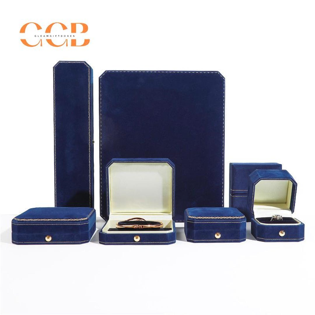 Wholesale Blue Jewelry Box Set, Pendant Box, Bracelet Box, Pearl ...
