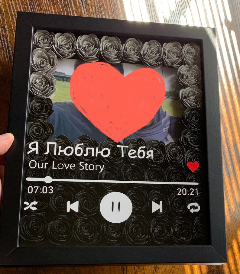 Personalized Spotify Shadow Box - Etsy