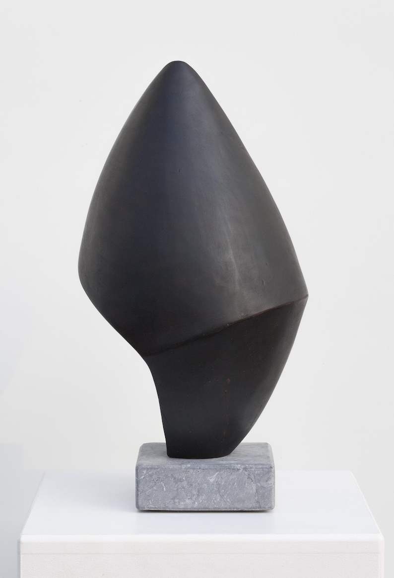Abstract Art - Wooden Sculpture on a Stone Base, Modern Sculpture for ...