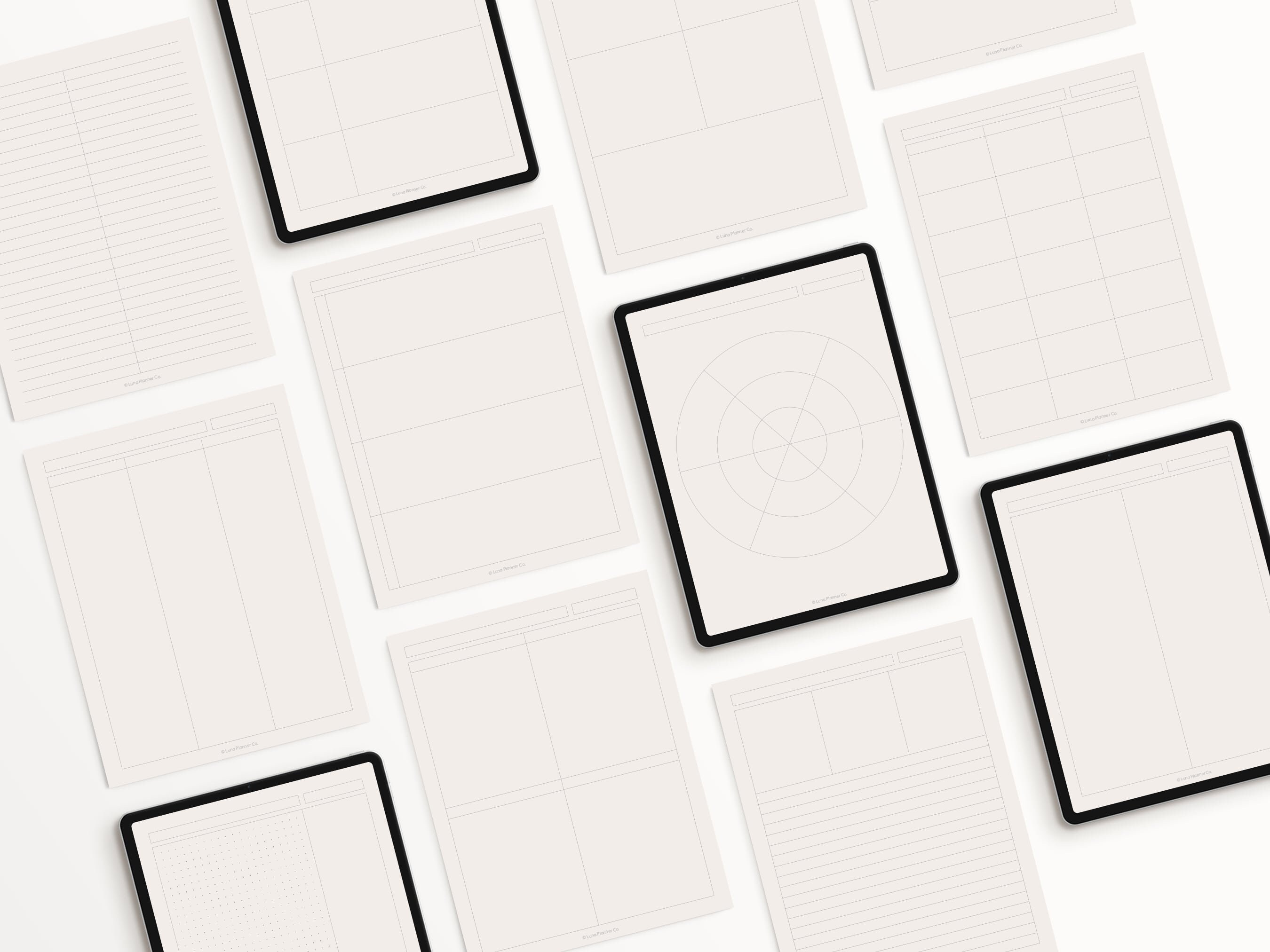 60 Digital Note Taking Templates| Beige Mode| Goodnotes| Notability ...