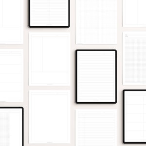 60 Digital Note Taking Templates| White Mode| Goodnotes| Notability ...