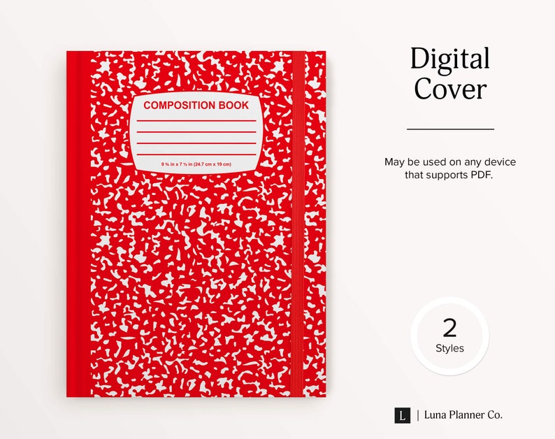 Portada de cuaderno digital / Portadas de planificador digital ...