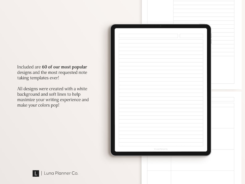 Digital Note Taking Templates Bundle Multi Color 500 Templates ...
