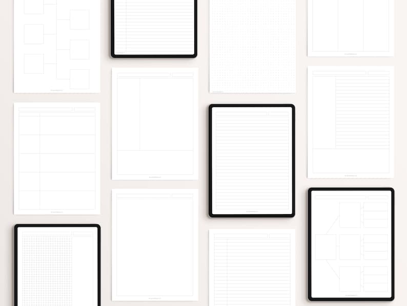 Digital Note Taking Templates Bundle Multi Color 500 - Etsy