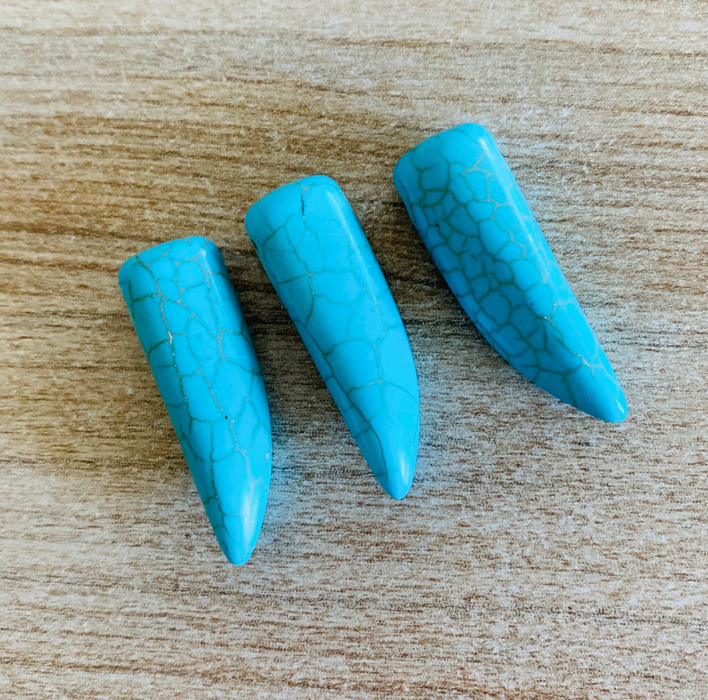 Turquoise Blue Howlite Pendant Beads - Etsy