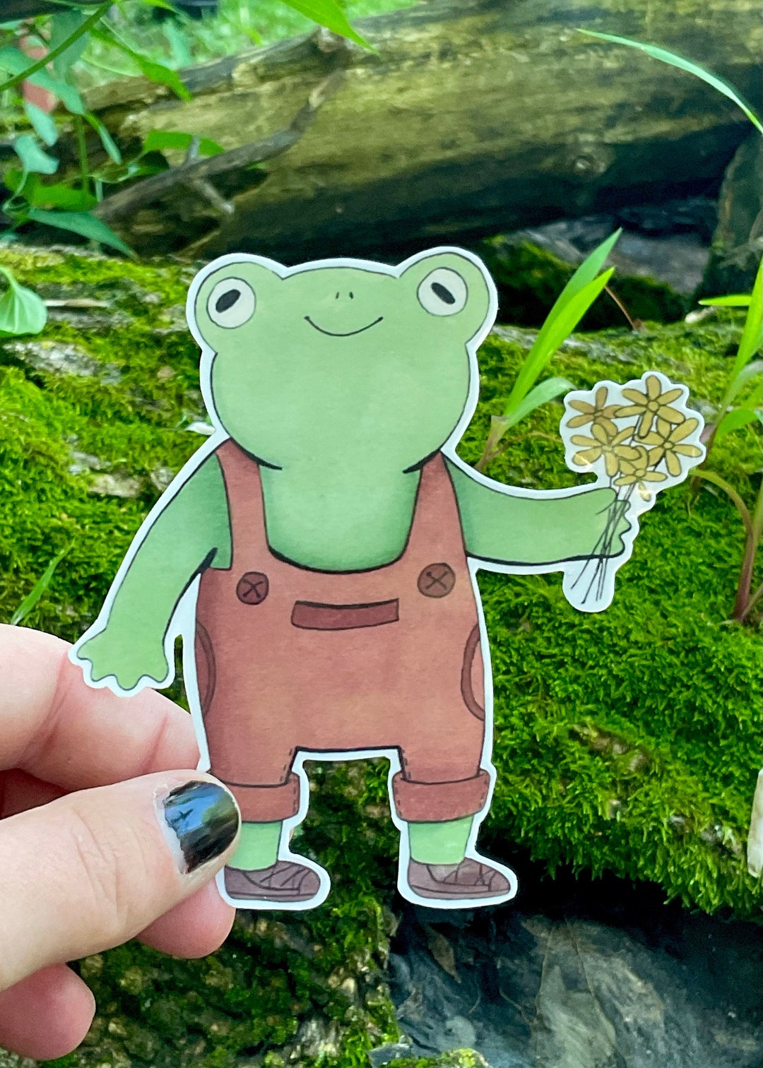 Flower Frog Waterproof Vinyl Sticker - Etsy