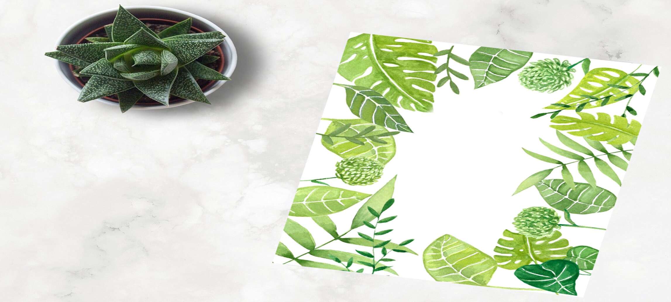 Greenery Watercolor Leaves Clip Art|clip Art Designs|watercolor Clip ...