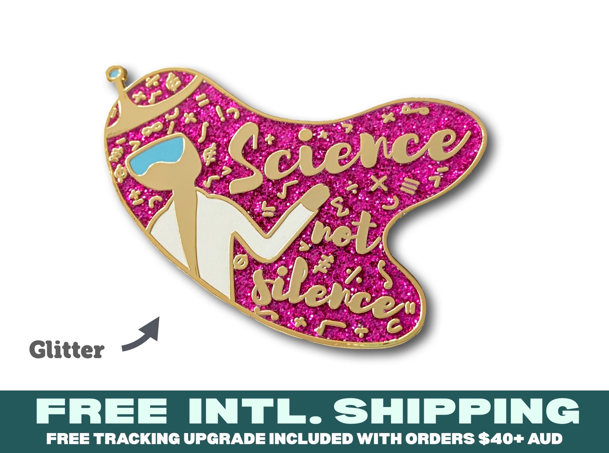 Science Not Silence Enamel Pin Featuring Fantasy Scientist - Etsy Australia