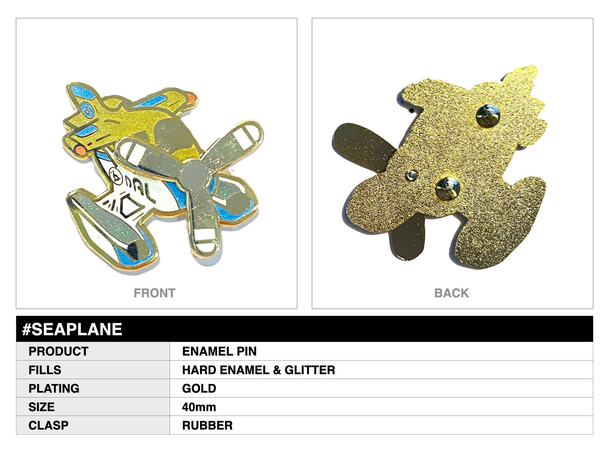 3 PIN SET: ACNH Acnl Glittery Ticket Spinning Sea Plane | Etsy